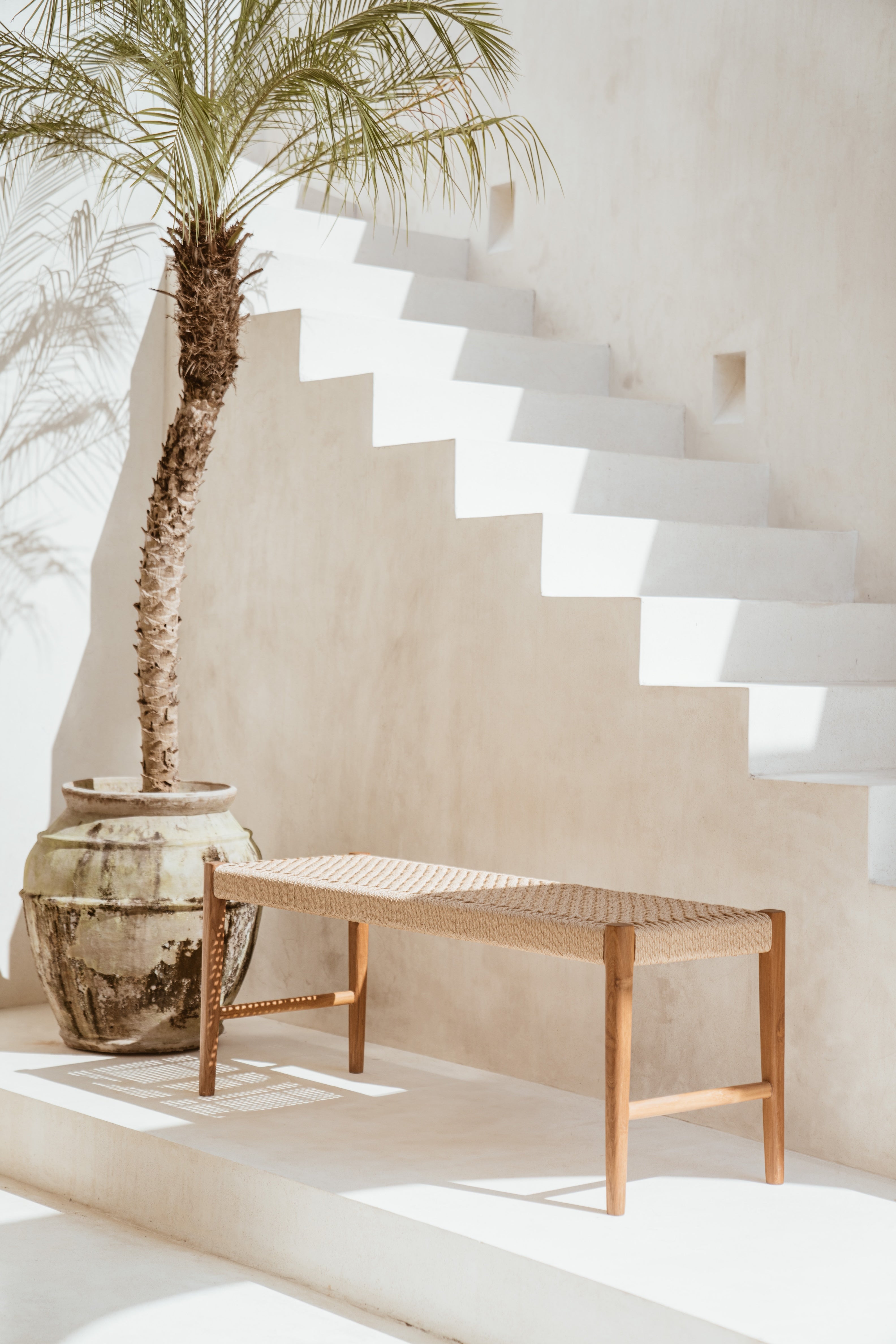 Dahlia Indoor Outdoor Teak Bench – balè